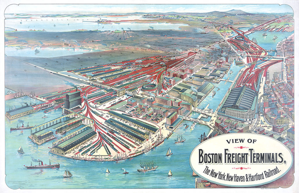 Boston Freight Terminals, NYNH&H RR, 1903 – Transit Maps Store