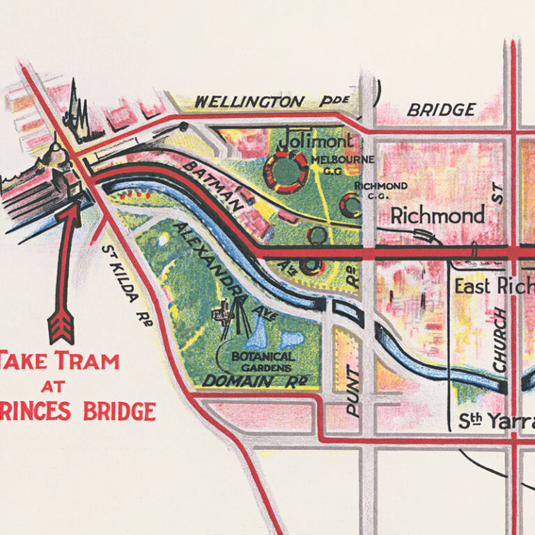 Melbourne Trams – The Route to Wattle Park, 1930 – Transit Maps Store