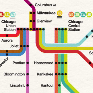 Amtrak Rail Services, May 1971 – Vintage Version – Transit Maps Store