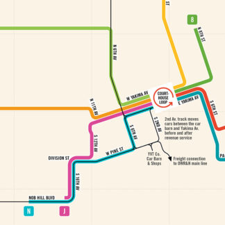 Yakima Electric Rail, 1920 – Transit Maps Store