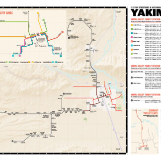 Map of Electric Rail in Yakima, 1920 – Transit Maps Store